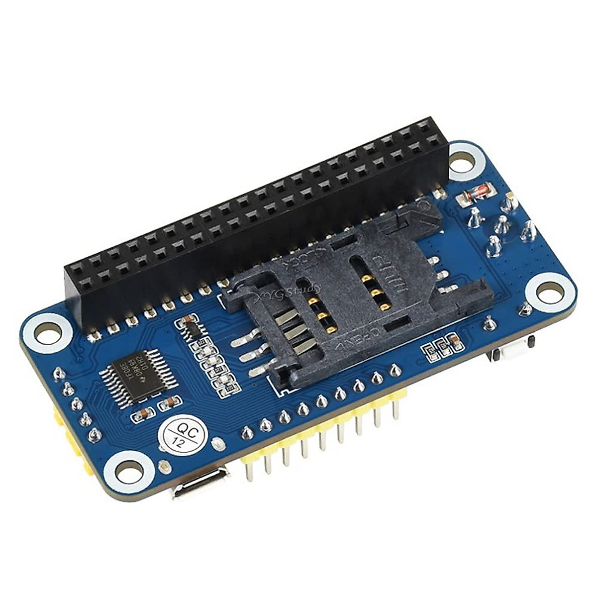 GSM GPRS Bluetooth HAT Based on SIM800C Wireless Internet Compatible with Raspberry Pi 2 3 4 Model B B+ Zero W WH @XYGStudy