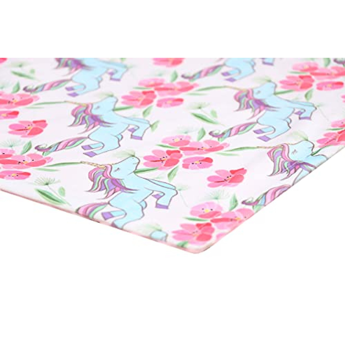 Soft Plush Minky Baby Blanket for Boys Girls Unisex with Print Animal Pattern Double Layer Dotted Backing Bed Throws for Baby Crib Receiving for Newborns (Unicorn)