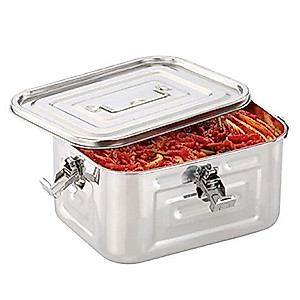 Stainless Steel Rectangular Kimchi Food Storage Container (8L / 271oz / 12")