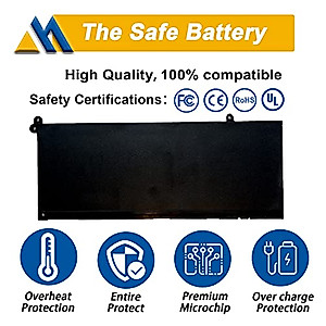 Mobik G91J0 41Wh Battery Replacement for Dell Latitude 3320 3330 3420 3520 Inspiron 3510 3511 3515 3525 3530 5310 5410 5418 5510 5515 5518 14 Plus 7420 7415 2-in-1 Vostro 5620 5625 V6W33 TN70C 11.25V