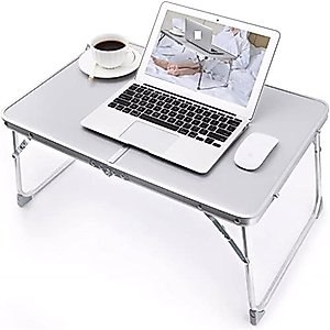 TREXD Lifting Computer Desk Rolling Table Desk with Adjustable Height Laptop Notebook Swivel Desk with 5 Wheels Leg Table (Color : D, Size