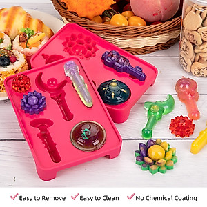 Silicone Baking Molds, 2PCS Non Stick Silicone Molds for Chocolate, Candy, Cake, Ice Cube, Jelly, Muffin, Mini Soap Making