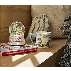 DaySpring - Peanuts - Christmastime is Here Ceramic Mug, 14oz, Blue