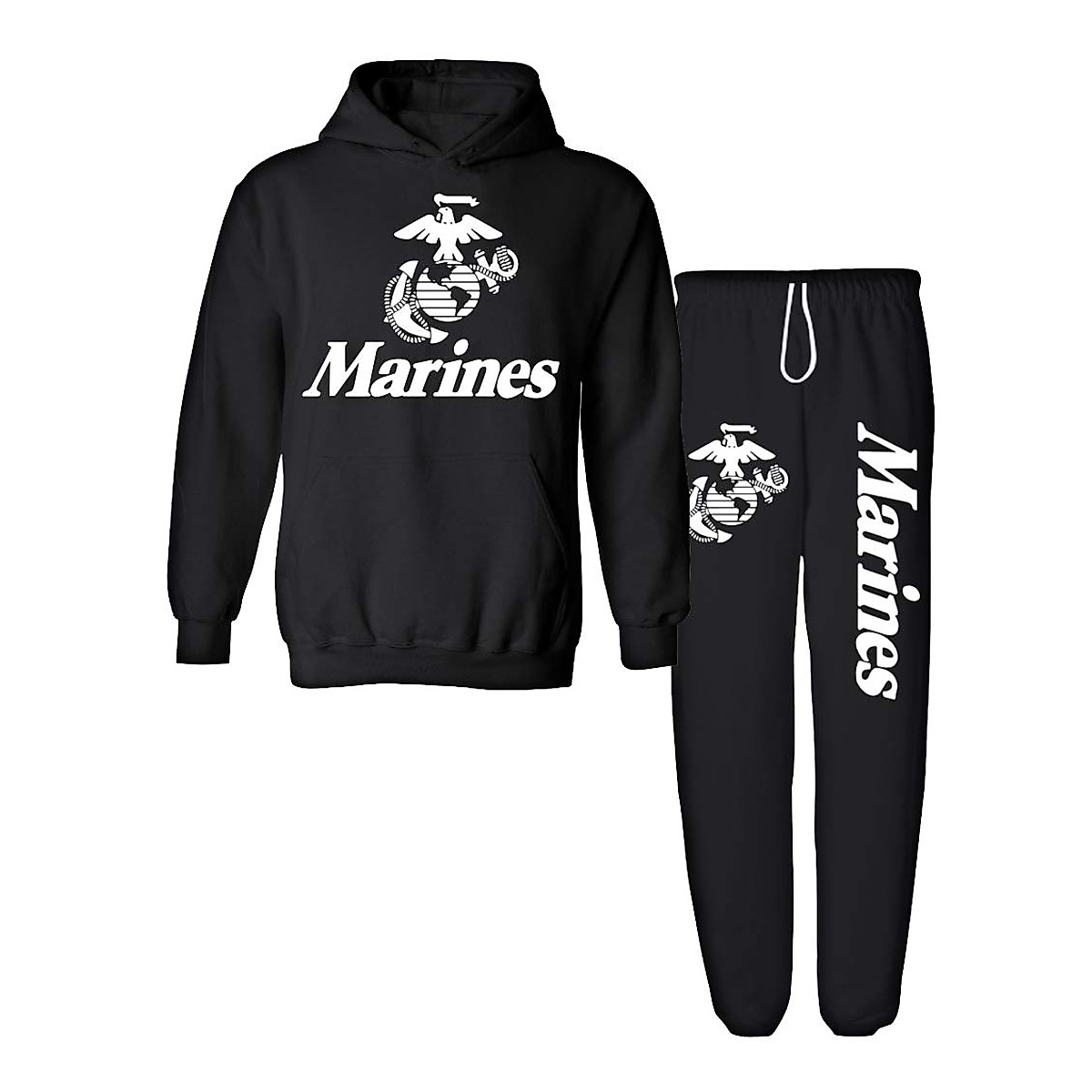 Men's United States Marines USMC Hoodie & Sweatpants Set Small