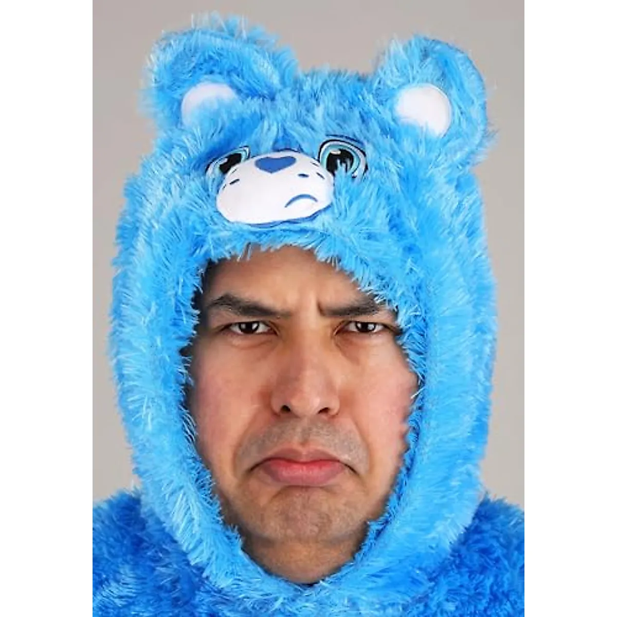 Adult Plus Size Care Bears Grumpy Bear Costume Grumpy Bear Onesie Suit 4X Blue