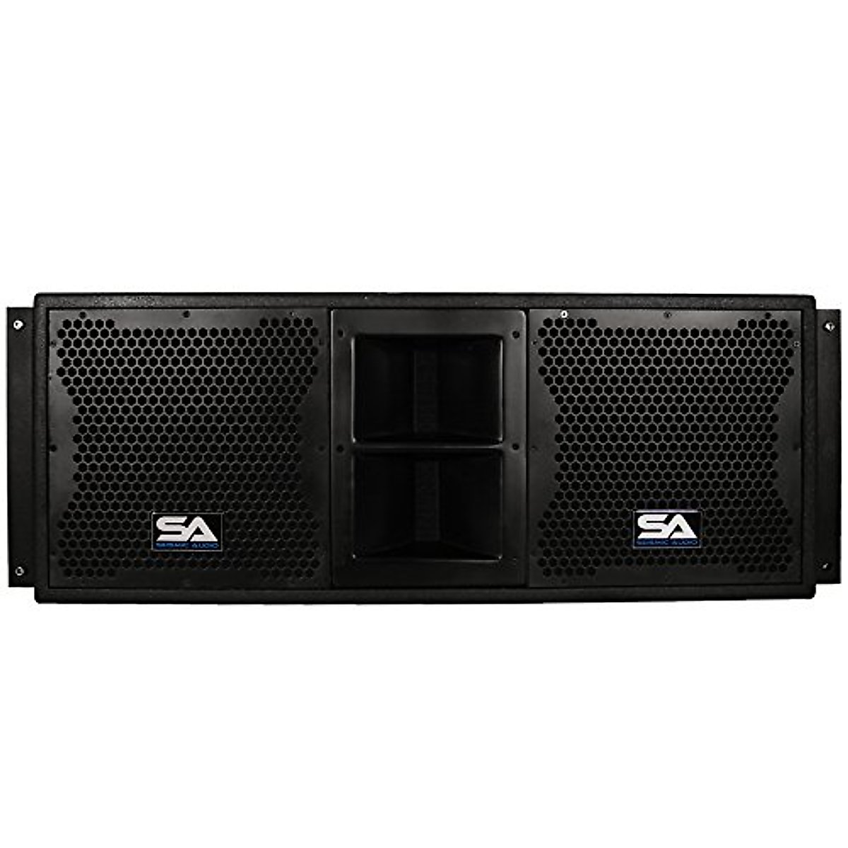 Seismic Audio - SALA-210-PKG1 - Four Passive 2x10 Line Array Speakers with Dual Compression Drivers - PA/DJ Band Live Sound