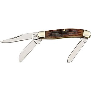 Rough Ryder Tiny Stockman Amber Bone
