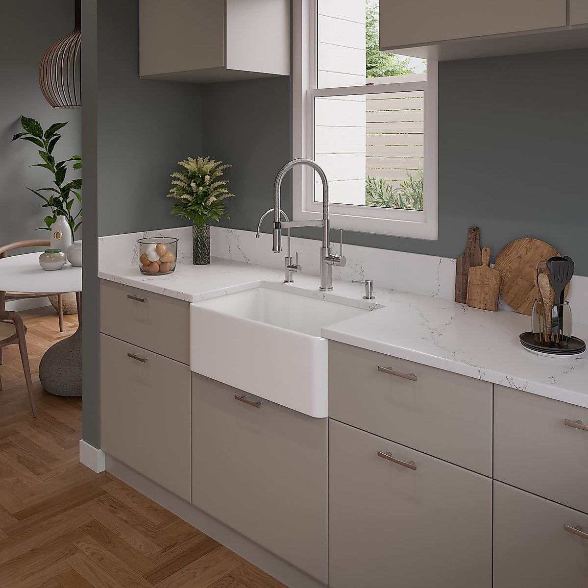 ALFI brand ABF3018-BM Kitchen Sink, Black Matte