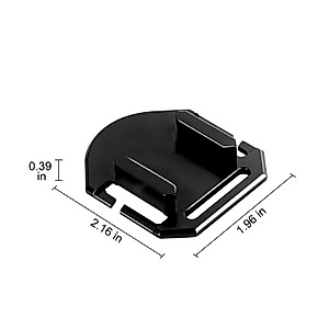 MOLLE Tactical Vest Base Connection Mount Hanging Buckle Molle Mount with 360 Degree Rotate Screw Swivel Mount Helmet kit for GoPro Hero 11 10 9/8/7/(2018)/6/5/4 Black,Hero 3+,DJI Osmo Action,AKASO