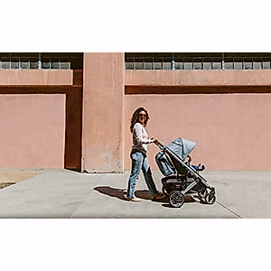 UPPAbaby Cruz V2 Stroller - Alice (Dusty Pink/Silver/Saddle Leather) + Mesa Infant Car Seat - Jake (Black)