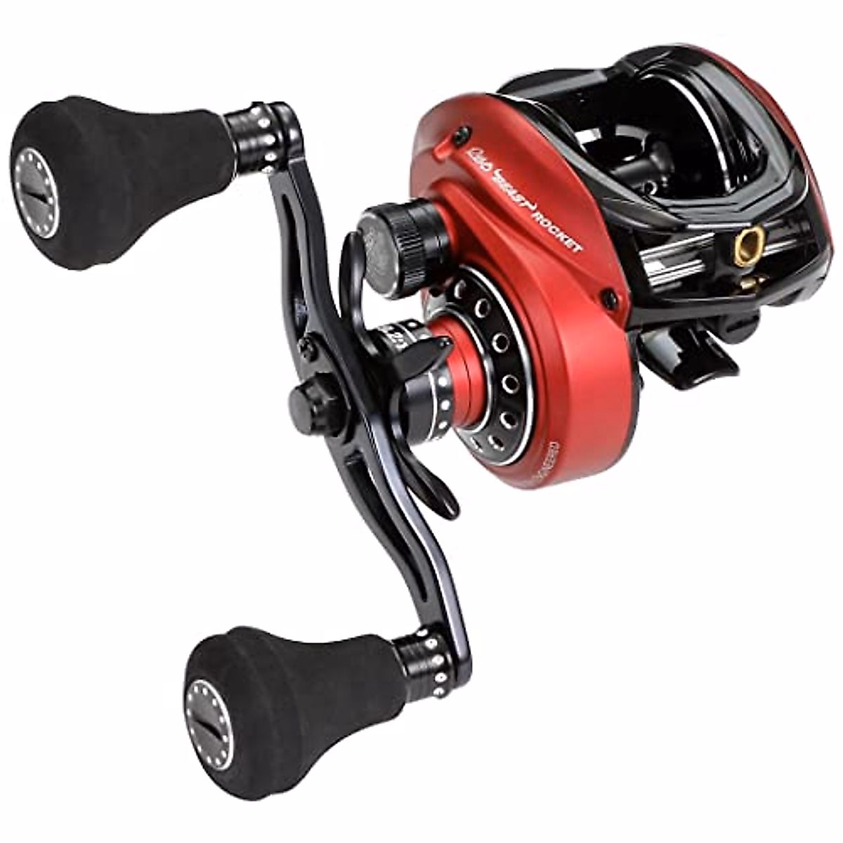 Abu Garcia Revo Beast Rocket Low Profile Baitcast Fishing Reel, Red
