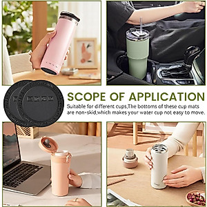 XVXVTTXV rubber bottoms for tumblers 20 40 oz, Protective Anti-Slip Rubber Bottom with Adhesive for Wine Tumbler, Skinny Straight Tumblers, sublimation, and Mason Jars accessories (Black& 15 Pack)