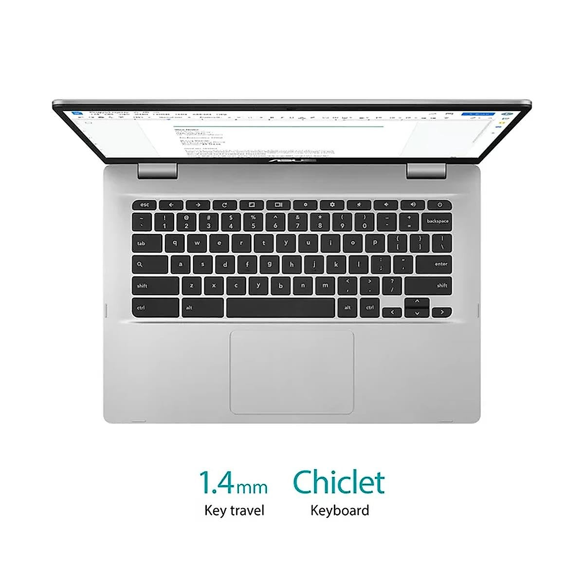 ASUS Chromebook C424M 14-inch FHD (1920 x 1080) Laptop - Intel Celeron N4020 CPU - 4GB RAM - 64GB eMMC Storage - WiFi 5 (802.11ac) - Bluetooth 5.0 - Chromebook OS