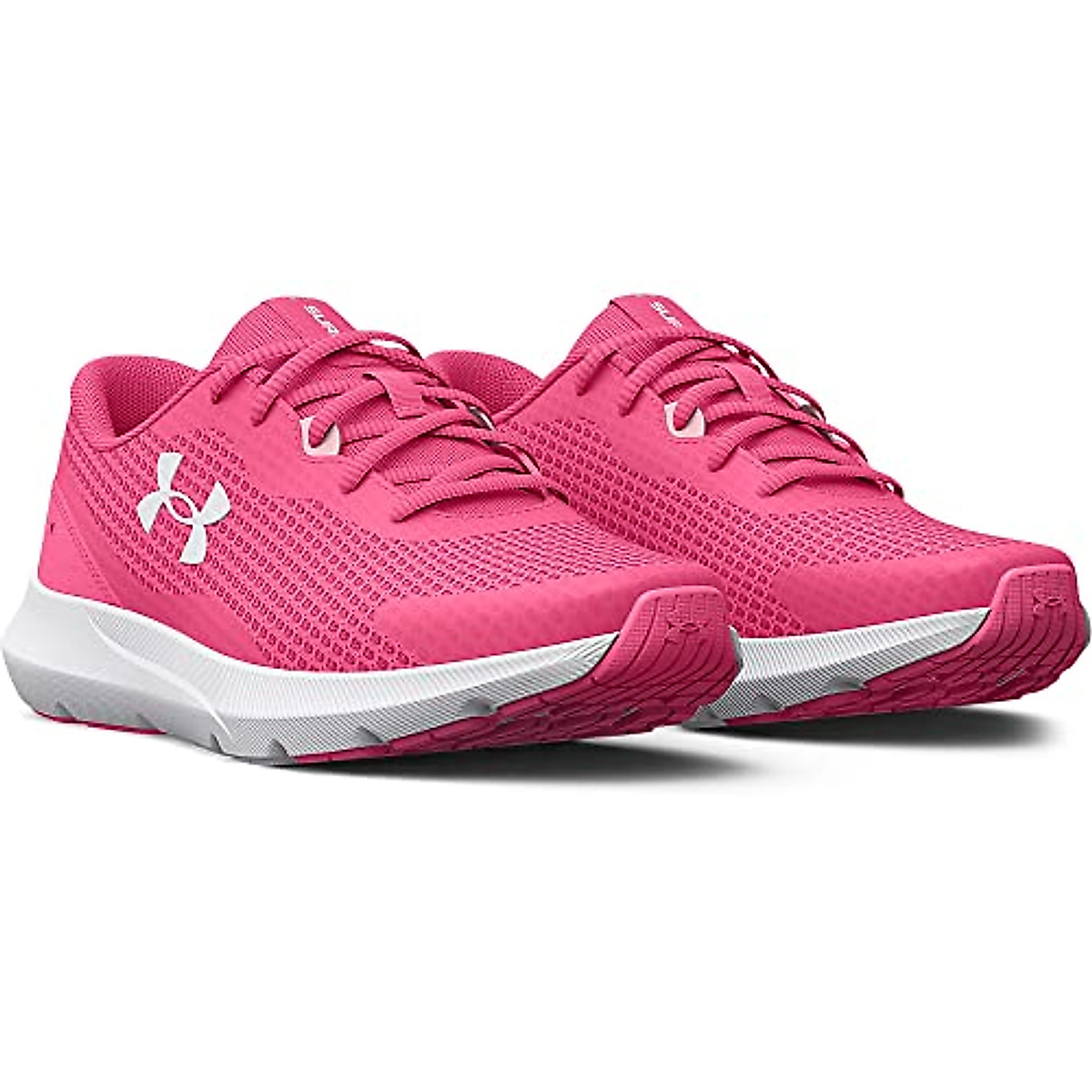 Under Armour Women's Surge 3 -Running Shoe, (602) Pink Punk/Pink Punk/White, 6.5