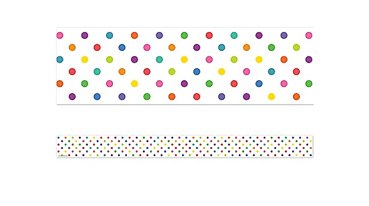 Colorful Dots Border Trim for Creative Classrooms