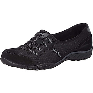 Skechers Sport Women's Breathe Easy Allure Fashion Sneaker,Black,10 M US