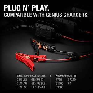 NOCO GC014 X-Connect XL Battery Clamp Accessory with Integrated M10 Eyelets Genius Battery Chargers