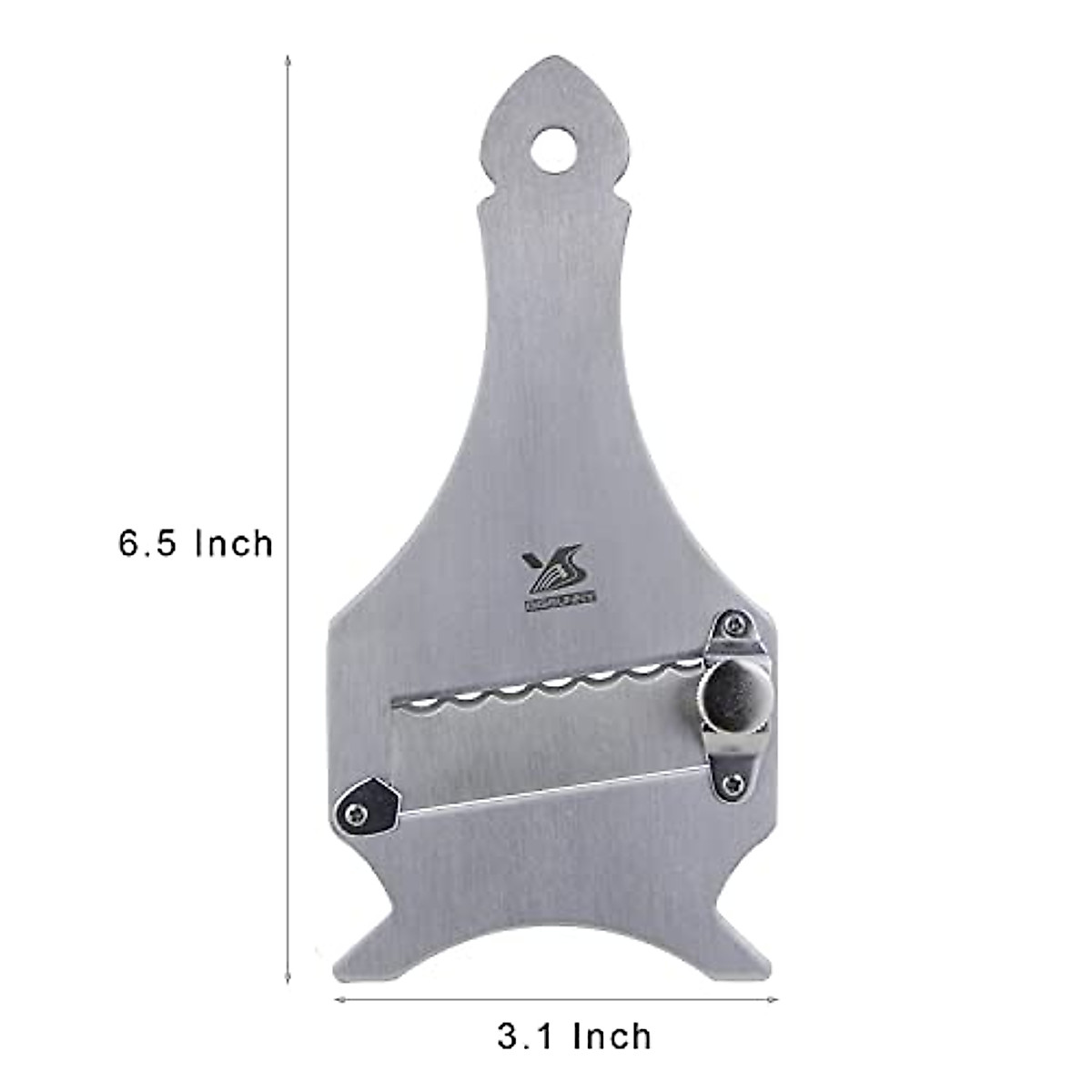 MSY BIGSUNNY 6.5" Truffle Slicer Stainless Steel Chocolate Truffle Shaver With Adjustable Blade Cutter Cheese Scraper Garlic Vegetable Peeler