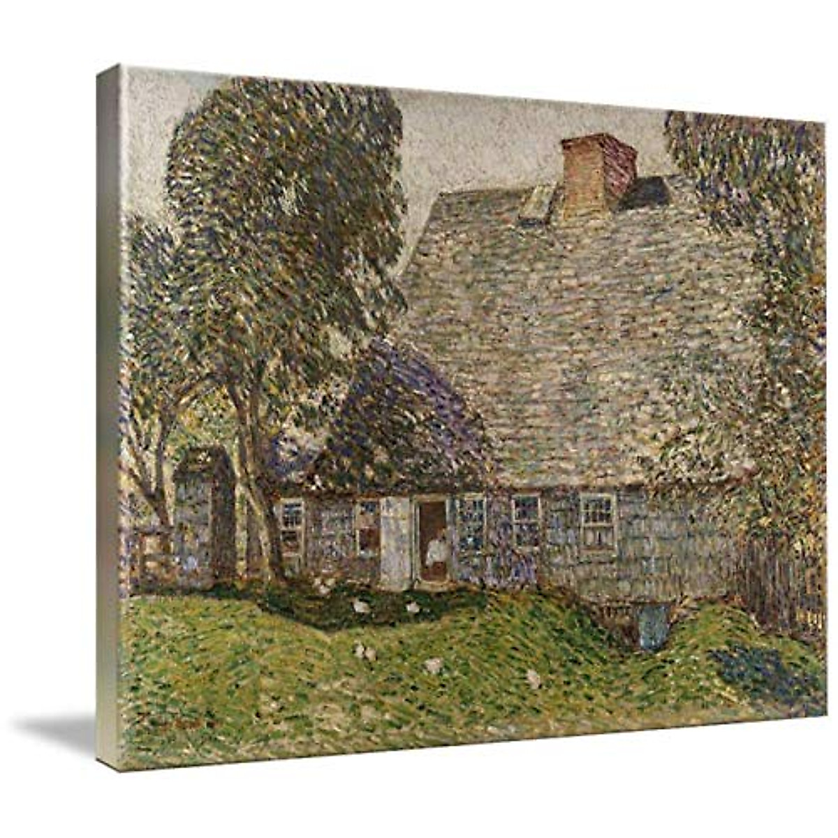 Imagekind Wall Art Print Entitled The Old Mulford House, East Hampton by C. Hassam by The Fine Art Masters | 15 x 11