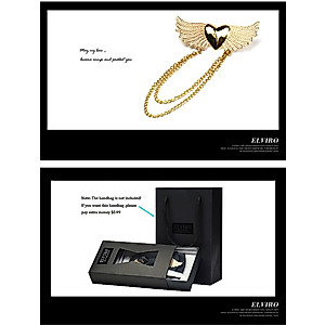 Manoble Men's Adjustable Metal Wings Two Layer Neck Bowtie Bow Tie (Black)