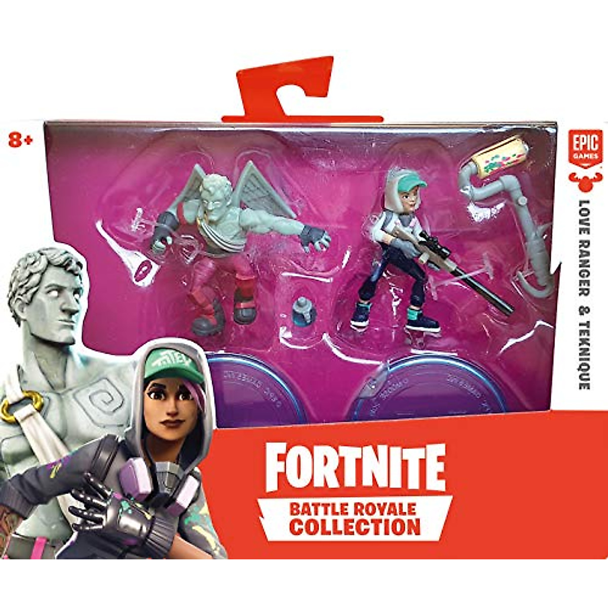 Fortnite Battle Royale Collection: Duo 2 Figure Pack, 2", Multicolor