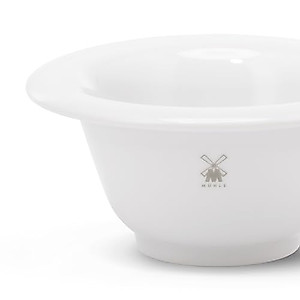 MÜHLE White Porcelain Platinum Rim Shaving Dish