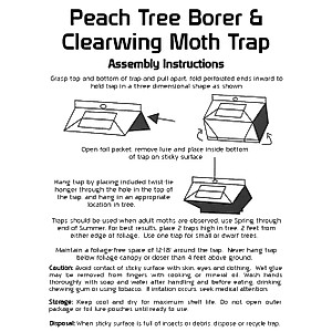 VivaTrap VT-105 Peach Tree Borer + Clearwing Moth Trap & Lure (2 Pack, 8 Week)