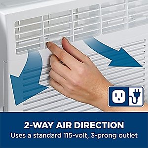 GE Window Air Conditioner 5000 BTU, Efficient Cooling For Smaller Areas Like Bedrooms And Guest Rooms, 5K BTU Window AC Unit With Easy Install Kit, White
