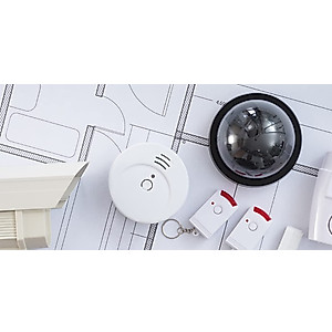 Mandala Crafts Fake Security Cameras with Led Light - Dummy Security Cameras - 6 Fake Surveillance Fake Camera Outdoor Indoor Simulated CCTV Fake Video Cameras