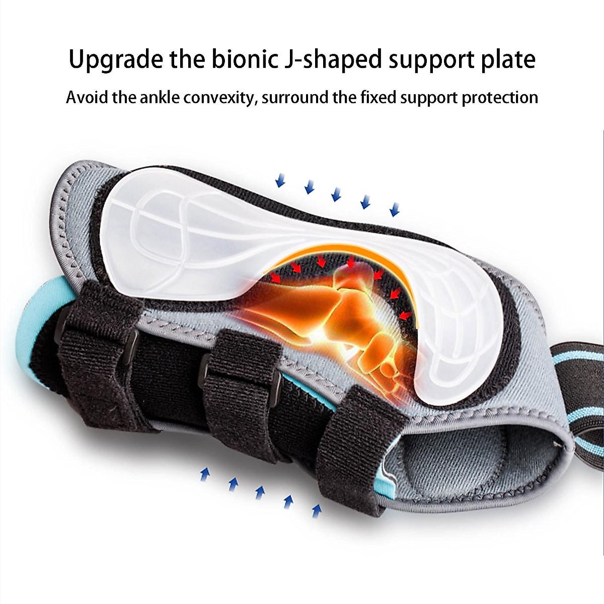 Ankle Support Brace Inside and Outside Support for Pain Relief Injury Recovery Strain or Sprain Tendonitis Post-op Cast Support and Injuryprotection for Women and Men Ankle Brace,Small