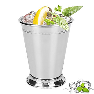 Agatige 13.5 Ounce Stainless Steel Mint Julep Cups for Mixed Drinks Party Beer