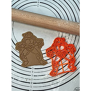 Premium Quality Ninja Turtle Michelangelo 6” Cookie Cutter and Mold Produced by 3D Kitchen Art