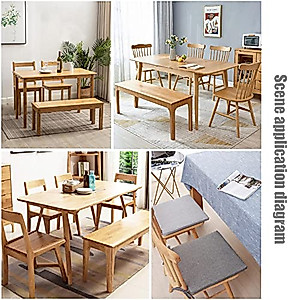 Kimgull Rectangle Bench Cushion,43.3X15.7X1.97In,Washable Removable Long Chair Pad with Non-Skid Backing,Indoor/Outdoor Bench Pad, Garden Patio Furniture Chaise Swing Bench Mat,Gray