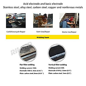 Riland ARC 160 GS Arc Welder Dual 110V/220V IGBT Inverter MMA stick welding machine Arc force. Hot start, Anti-sticking
