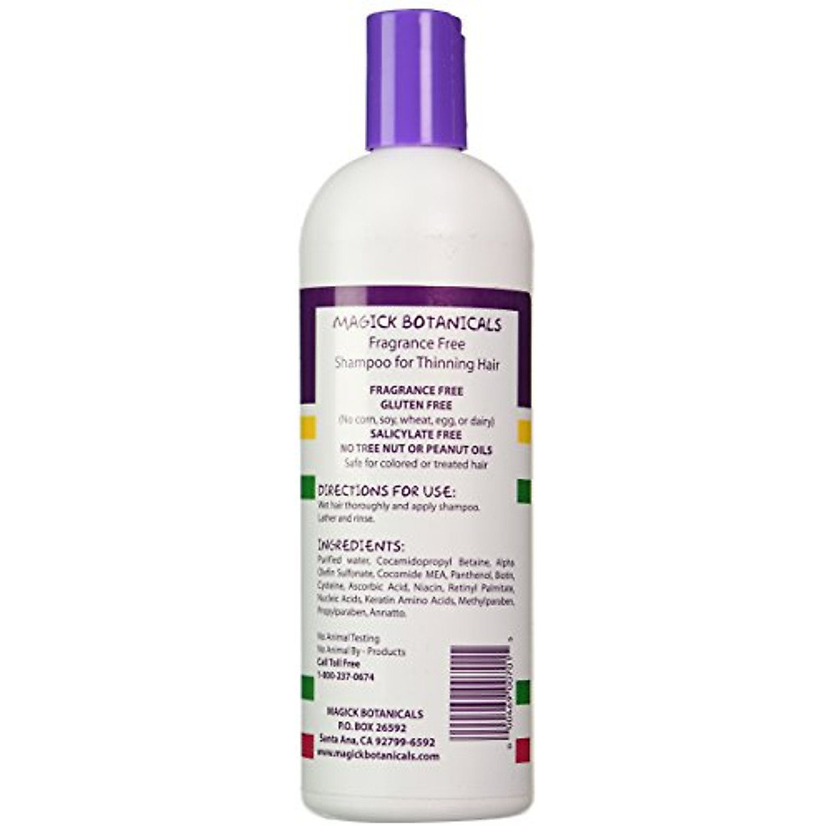 Magick Botanicals Shampoo for Thinning Hair, Fragrance Free, 16 Ounce