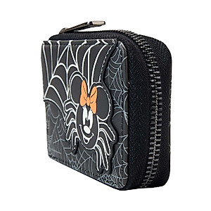 Loungefly Minnie Mouse Spider Glow Accordion Faux Leather Wallet