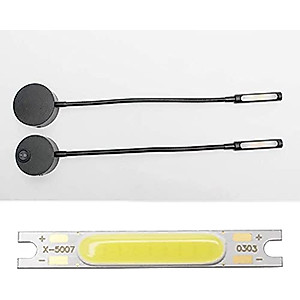 Cordless Wall Sconce LED Bed Reading Light 3W Bed Lamp Wall Mounted Reading Lamp Working Lamp Wall Mount Sconces Light with Switch Bedside Lamp with Flexible Gooseneck for Headboards, Home Office, Stu