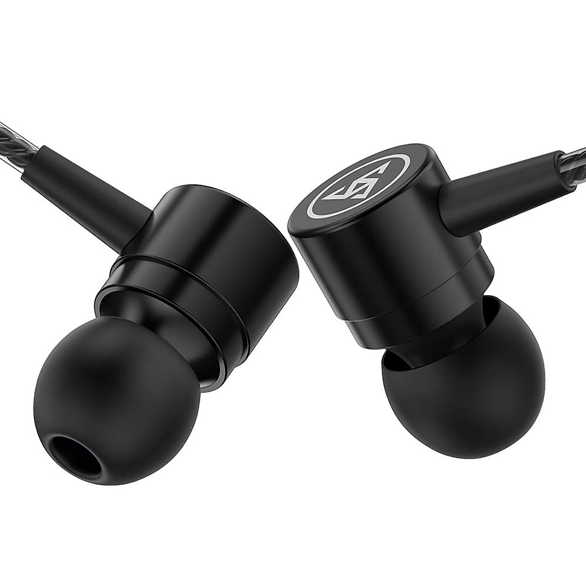 REPEDO Professional Metal Headphone in Ear Wired Earphone Heavy Bass Sound Quality Music Sport Headset Headsets with Built-in Microphone 3.5mm in-Ear Wired Earphone (D2)