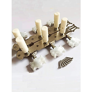 Ubrand A Plate Classical Guitar String Machine Heads Tuning Pegs Keys Tuners Set (2101-GDN02)