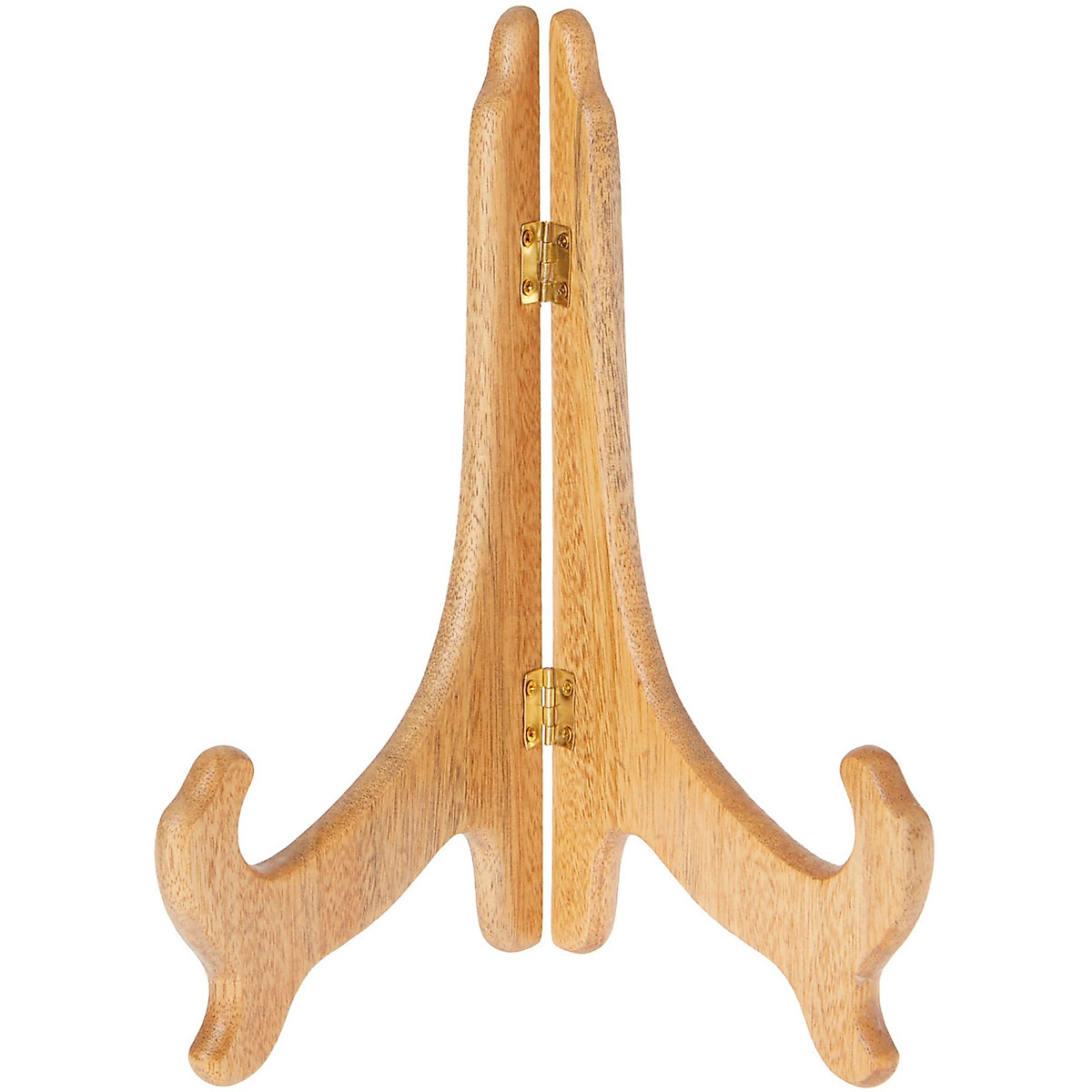 Bard's Hinged Medium Wood Plate Stand, 9" H x 8.25" W x 5" D (For 9" - 10.5" Plates)