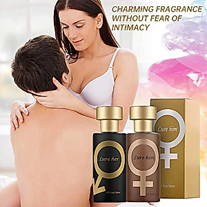 Outfmvch Long Lasting Fragrance Sweet Cologne Perfume, Natural Faint Scent Release Romantic Pheromones, Lure Perfume Body Mist for Neck Wrists Love Perfume For Men Women