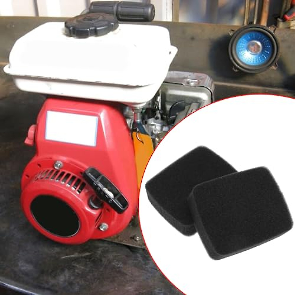Create idea 2pcs Lawn Mower Air Filter Cotton Air Filter Sponge 17211-896-000 Lawn Mower Air Filter Foam 99x77x22mm Sponge Air Filter Compatible with Honda G100 Engines