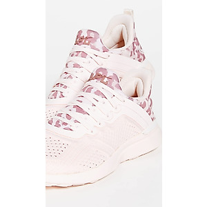 APL: Athletic Propulsion Labs Women's Techloom Tracer Sneakers, Creme/Beachwood/Leopard, Print, Pink, 5.5 Medium US