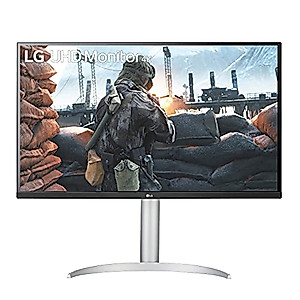 LG 32UP550-W 32 Inch UHD (3840 x 2160) VA Display with AMD FreeSync, DCI-P3 90% Color Gamut with HDR 10 Compatibility and USB Type-C Connectivity – Silver/White (Renewed)