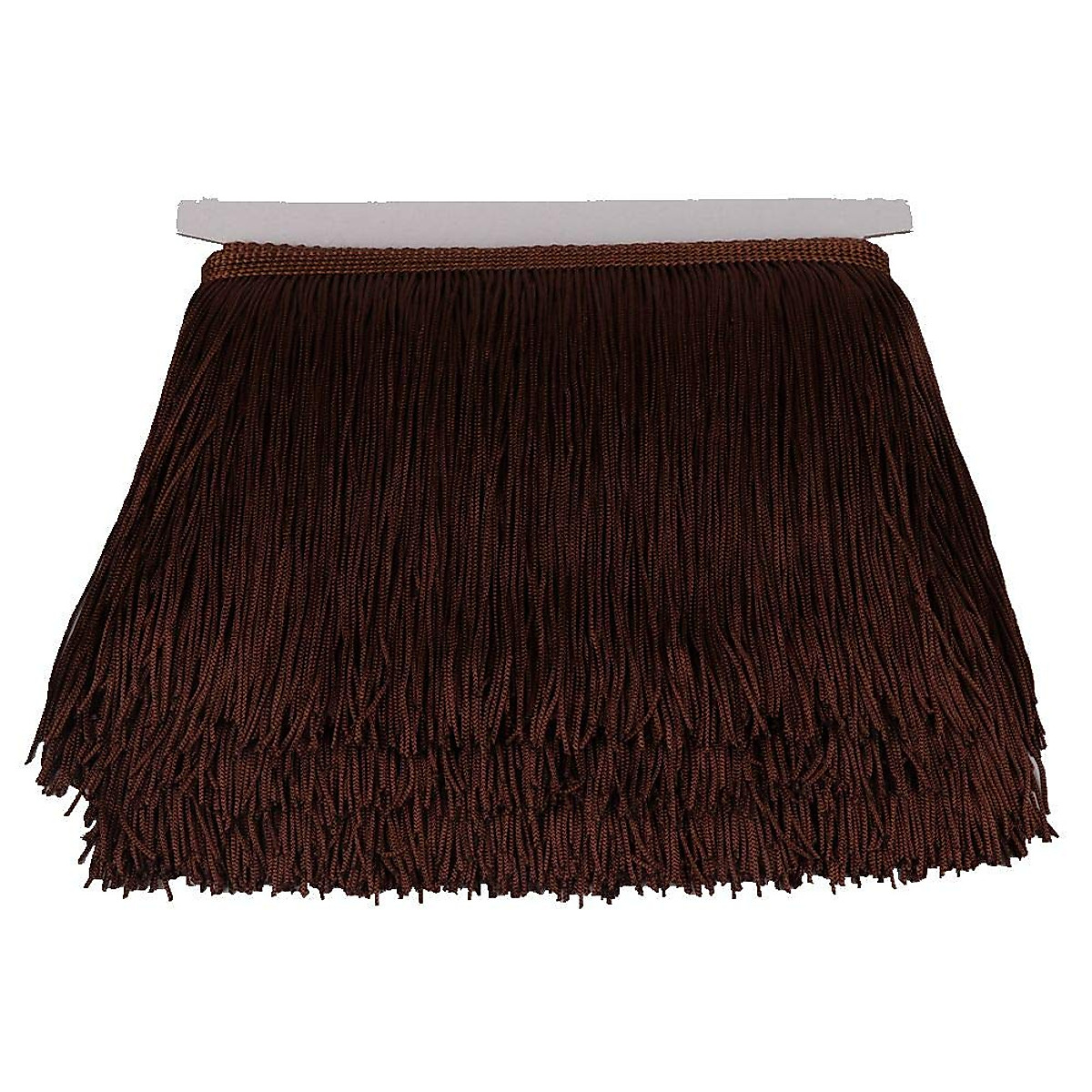 Heartwish268 Fringe Trim Lace Polyerter Fibre Tassel 6inch Wide 10 Yards Long for Clothes Accessories Latin Wedding Dress DIY Lamp Shade Decoration Black White Red(Brown)