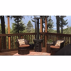 Q-Stoves Q-Flame Portable Wood Pellet Outdoor Heater, 106,000 BTU per hour, Eco-Friendly, for Patio, Backyard, Camping and Going Off-Grid