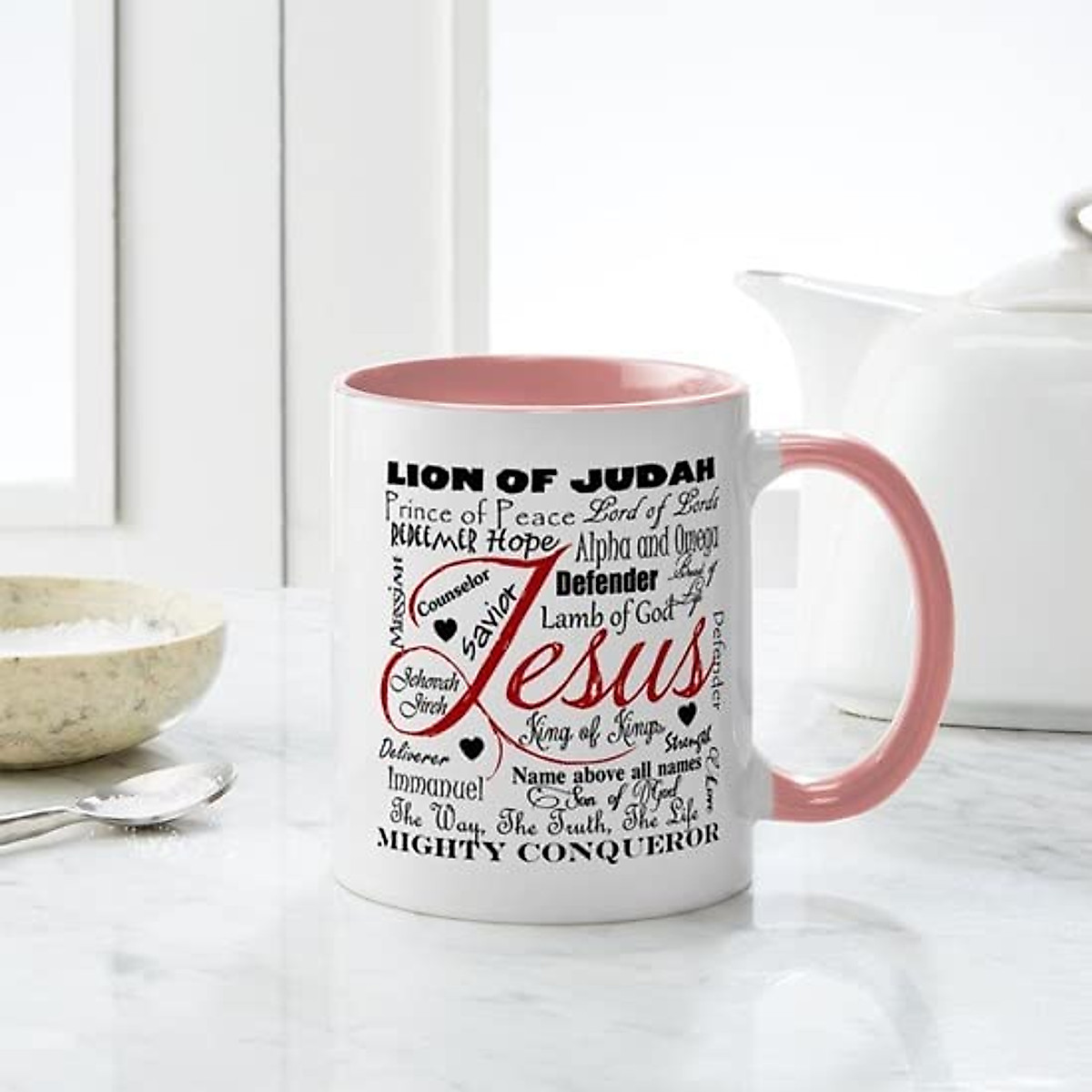 CafePress The Name Of Jesus Mug Ceramic Coffee Mug, Tea Cup 11 oz