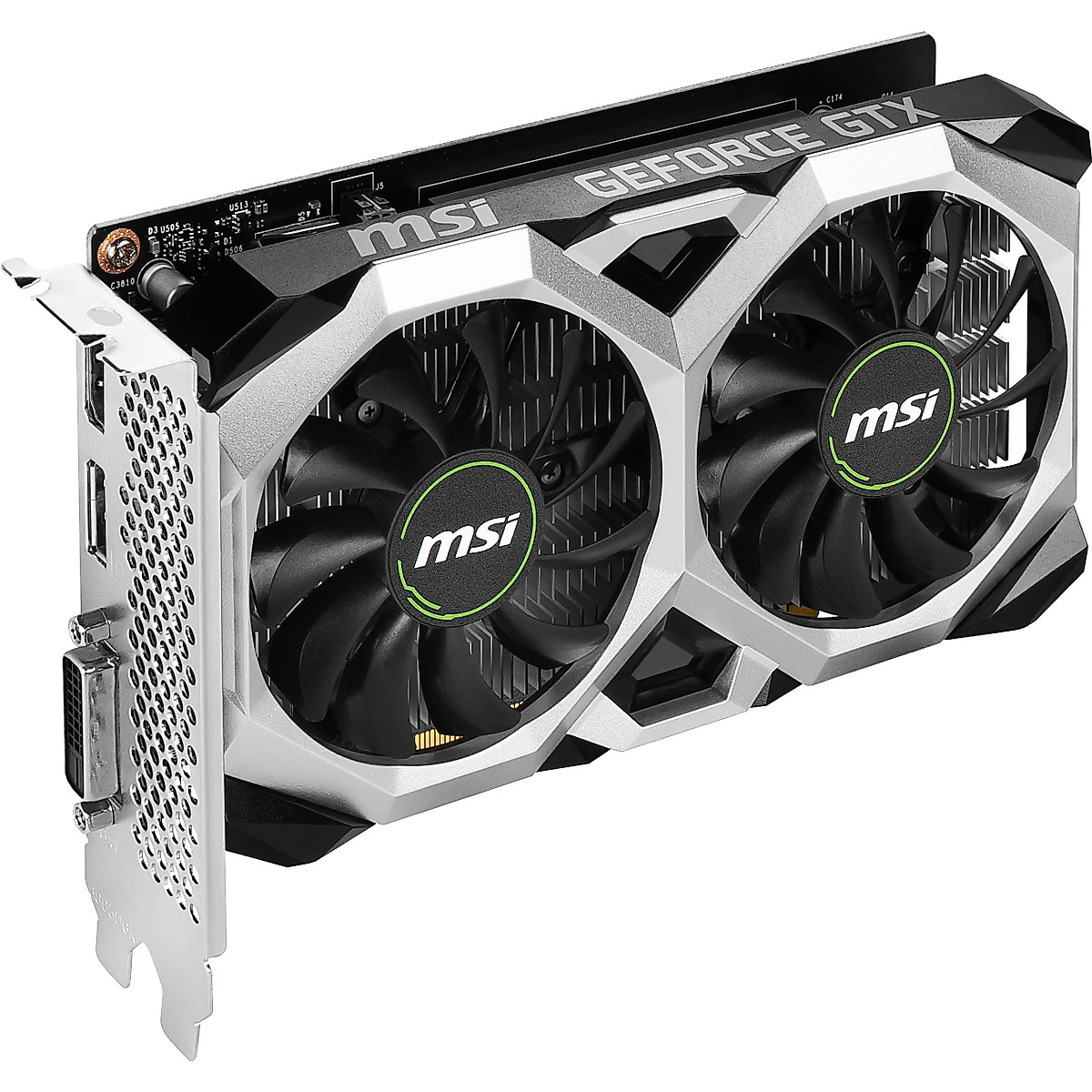 MSI Gaming GeForce GTX 1630 4GB GDRR6 64-Bit HDMI/DP/DVI Dual Fan OC Graphics Card (GTX 1630 Ventus XS 4G OC)
