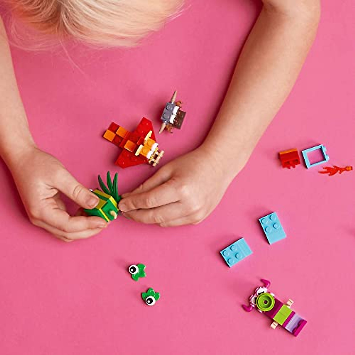 LEGO Classic Creative Monsters 11017 Building Toy Set, includes 5 Monster Toy Mini Build Ideas to Inspire Creative Play for Kids Ages 4 and Up, Fun Gift for Halloween