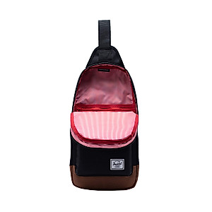 Herschel Heritage Shoulder Bag Backpack, Black, One Size 8.0L